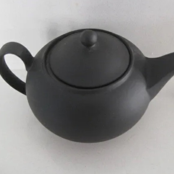 Wedgwood | Dining | Wedgwood Black Basalt Tea Set | Poshmark